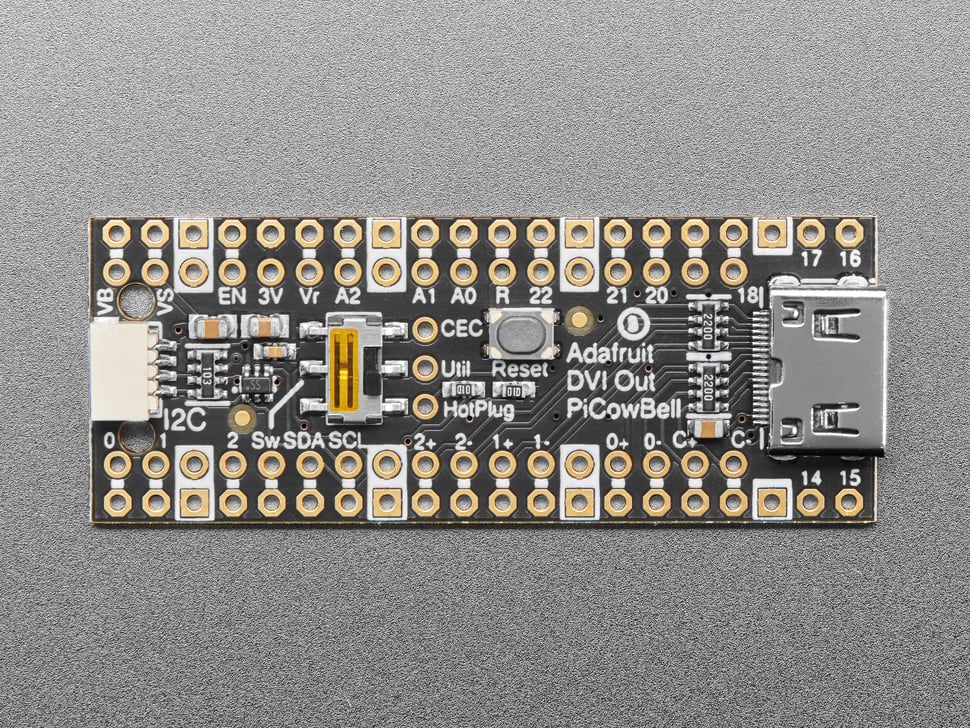 Adafruit Picowbell Dvi Output For Pico Works With Hdmi Display 