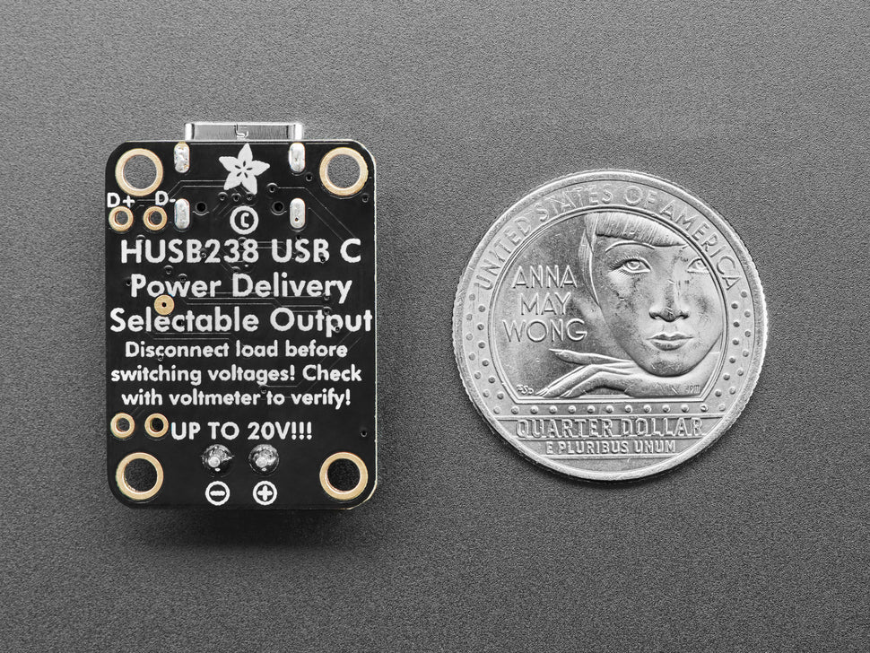 Adafruit USB Type C Power Delivery Dummy - I2C or Switchable - HUSB238