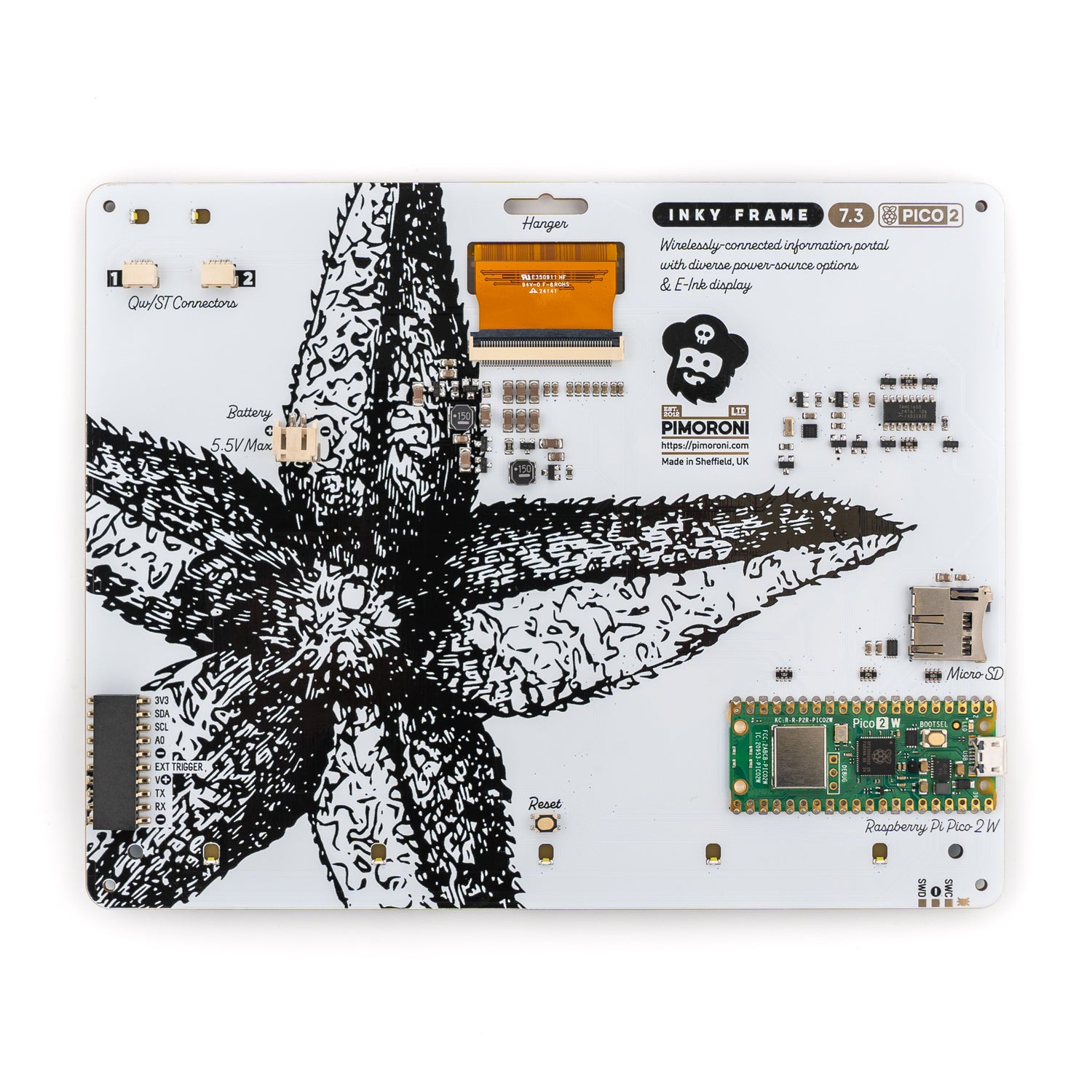 Inky Frame 7.3" (Pico 2 W Aboard)