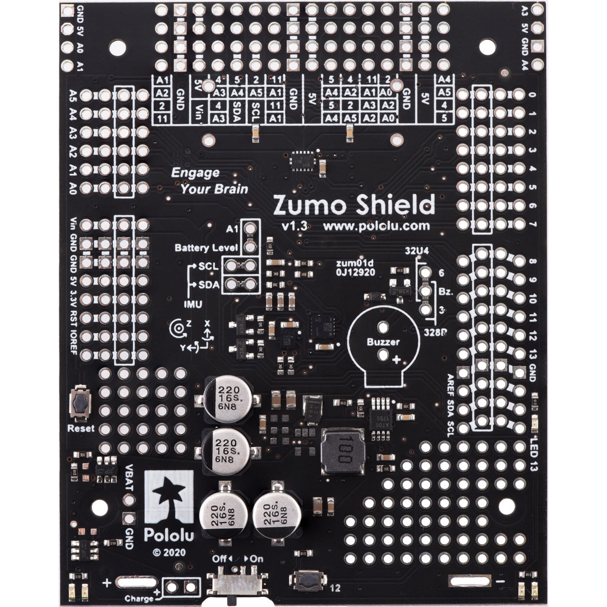 Zumo Shield for Arduino, v1.3