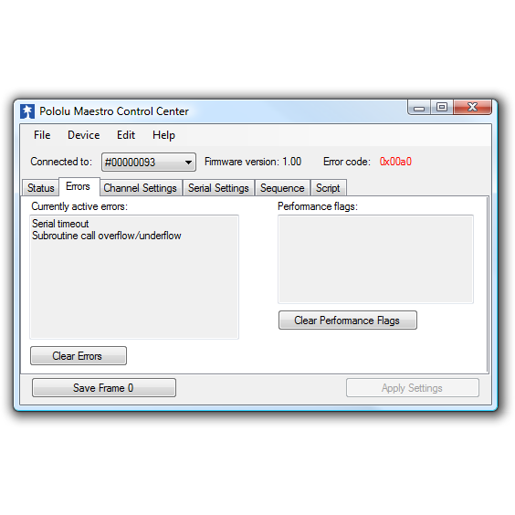 Micro Maestro 6-Channel USB Servo Controller