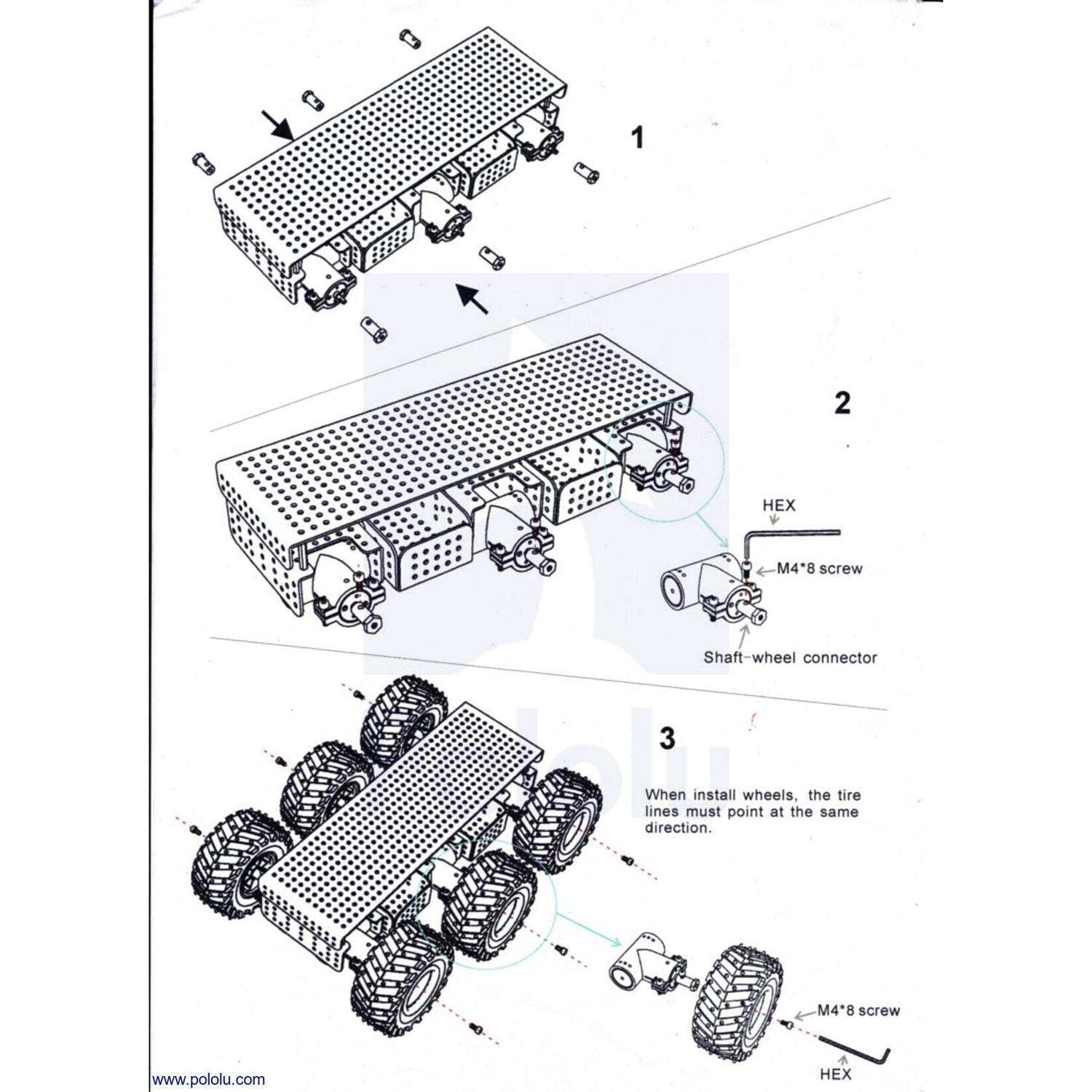 Dagu Wild Thumper 4WD All-Terrain Chassis - 34:1