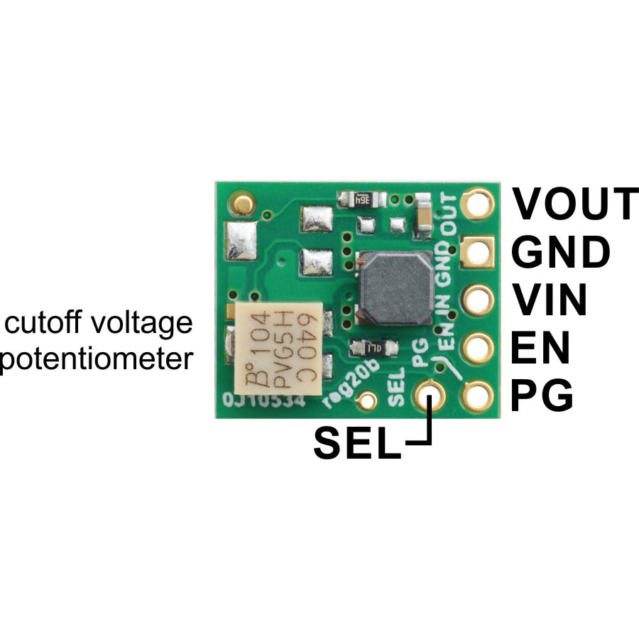 Step-Up/Step-Down Voltage Regulator w/ Adjustable Low-Voltage Cutoff