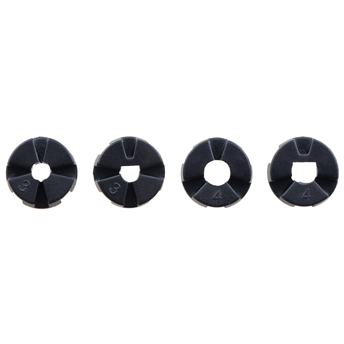 Pololu Multi-Hub Wheel w/Inserts for 3mm and 4mm Shafts - 80×10mm, 2-Pack