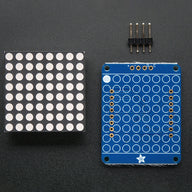 Adafruit Small 1.2" 8x8 LED Matrix w/I2C Backpack - Red