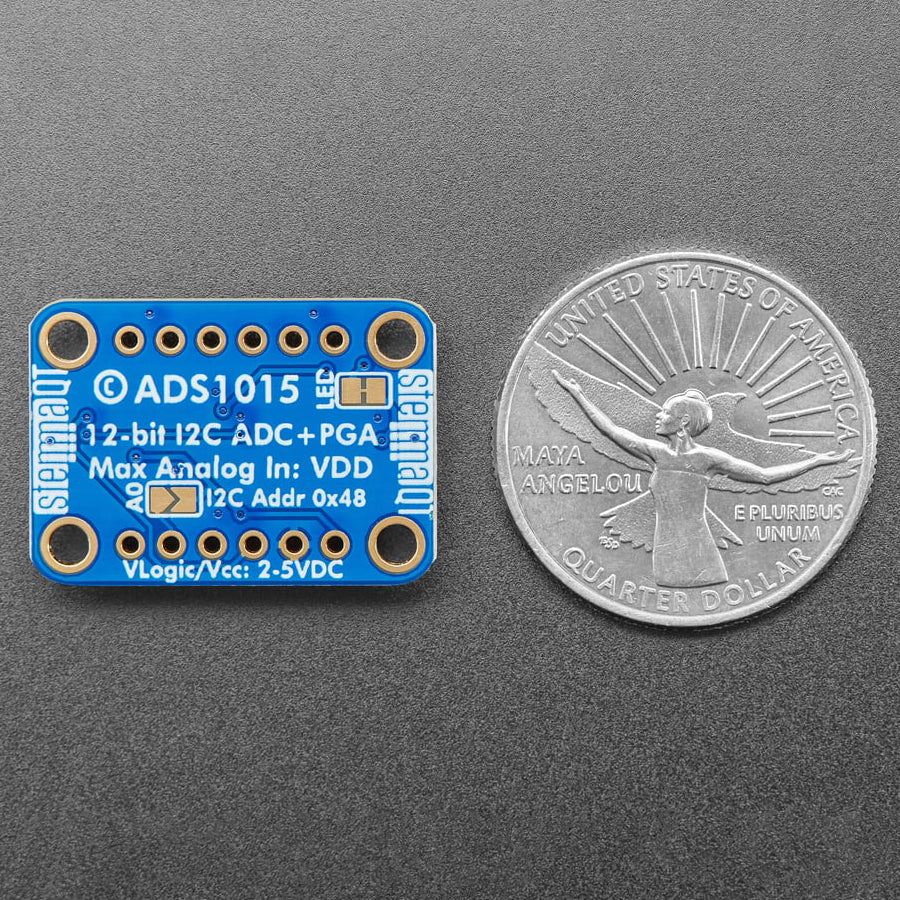 ADS1015 12-Bit ADC - 4 Channel with Programmable Gain Amplifier