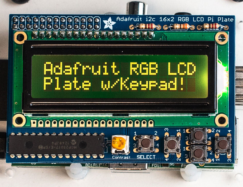 Adafruit RGB 16x2 LCD and Keypad Kit for Raspberry Pi
