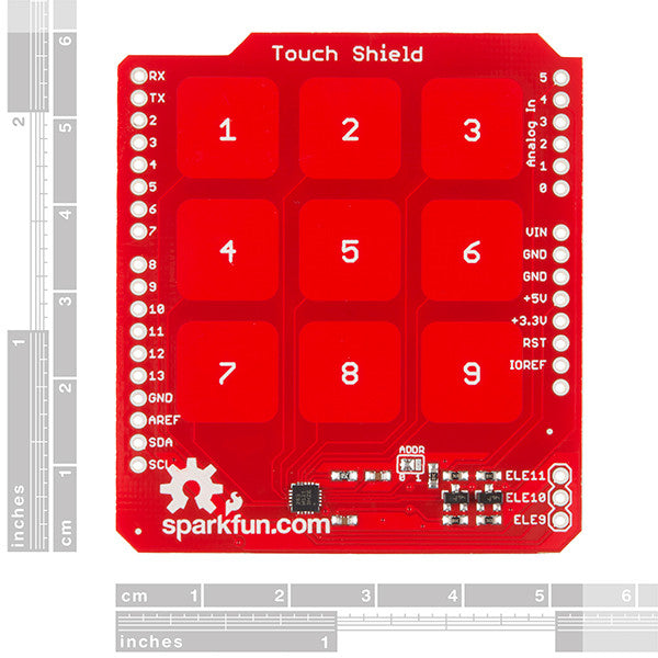 SparkFun Touch Shield (MPR121QR2)