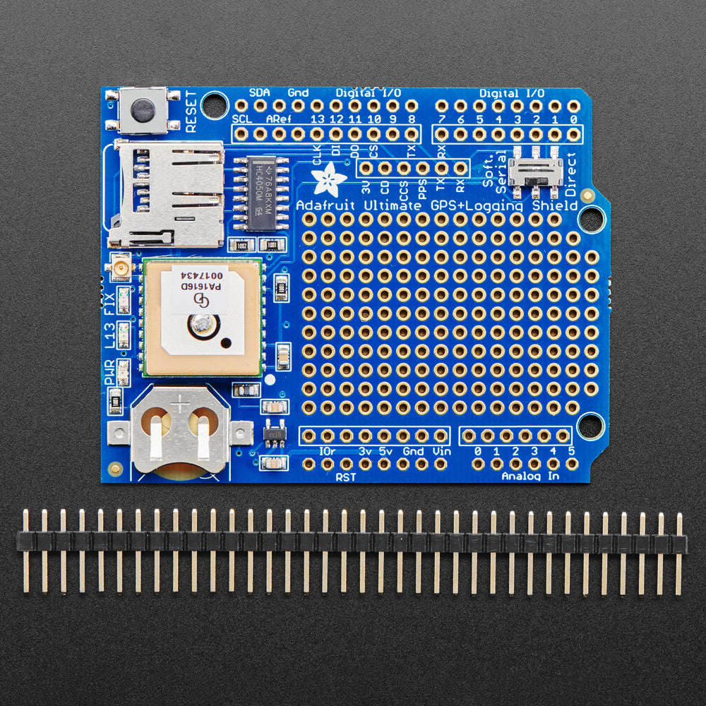 Adafruit Ultimate Gps Logger Shield Includes Gps Module
