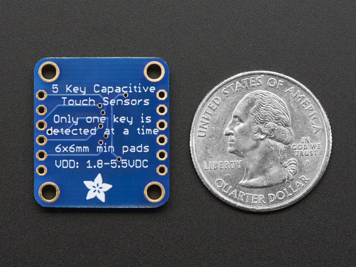 Adafruit Standalone 5-Pad Capacitive Touch Sensor Breakout