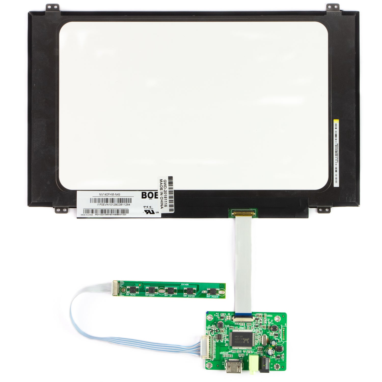 HDMI 14" Full HD LCD Screen Kit (1920x1080)