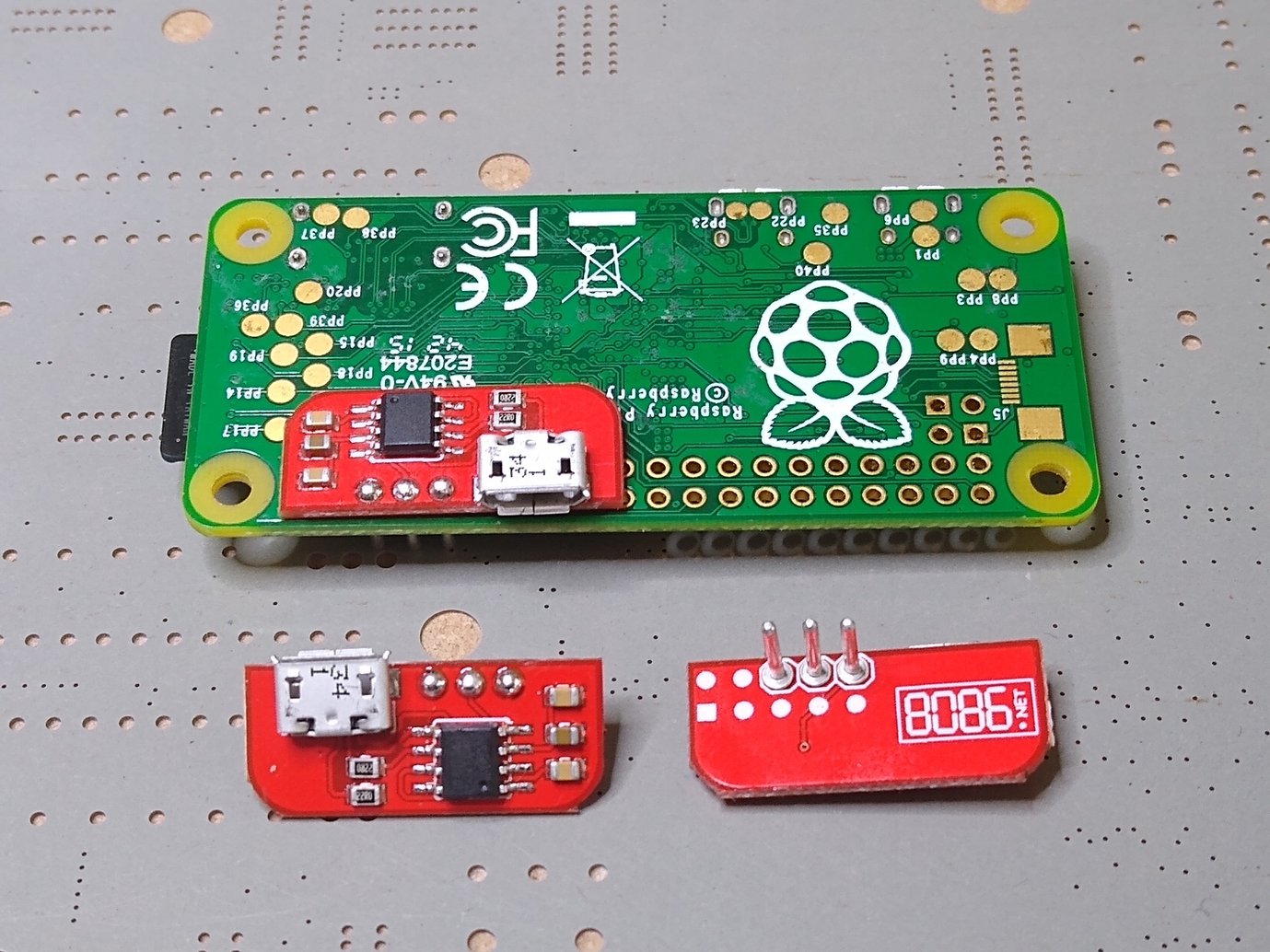 Solderless Serial to USB adapter for Raspberry Pi Zero (CDC)