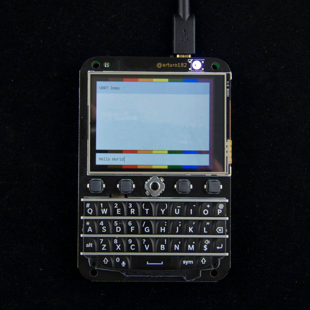 Keyboard FeatherWing - QWERTY Keyboard + 2.6" LCD