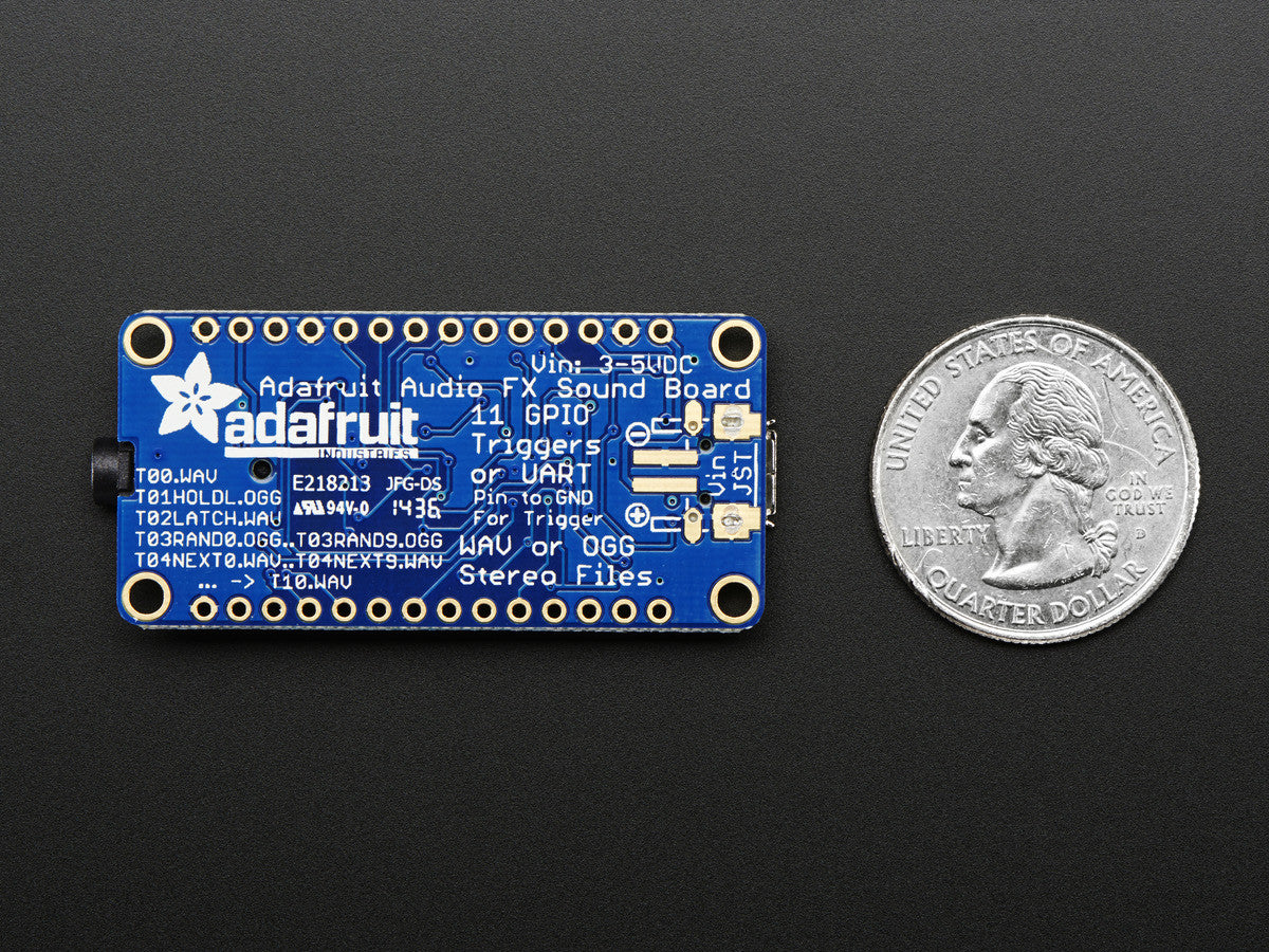 Adafruit Audio FX Sound Board - WAV/OGG Trigger - 2MB storage with 2.2W Stereo Amp