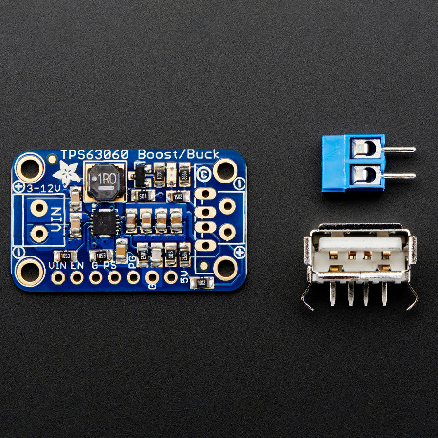 VERTER 5V USB Buck-Boost - 500mA from 3V-5V / 1000ma from 5V-12V