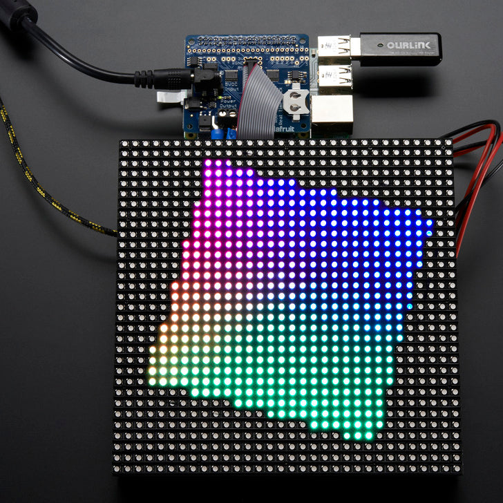 Adafruit RGB Matrix HAT + RTC for Raspberry Pi - Mini Kit