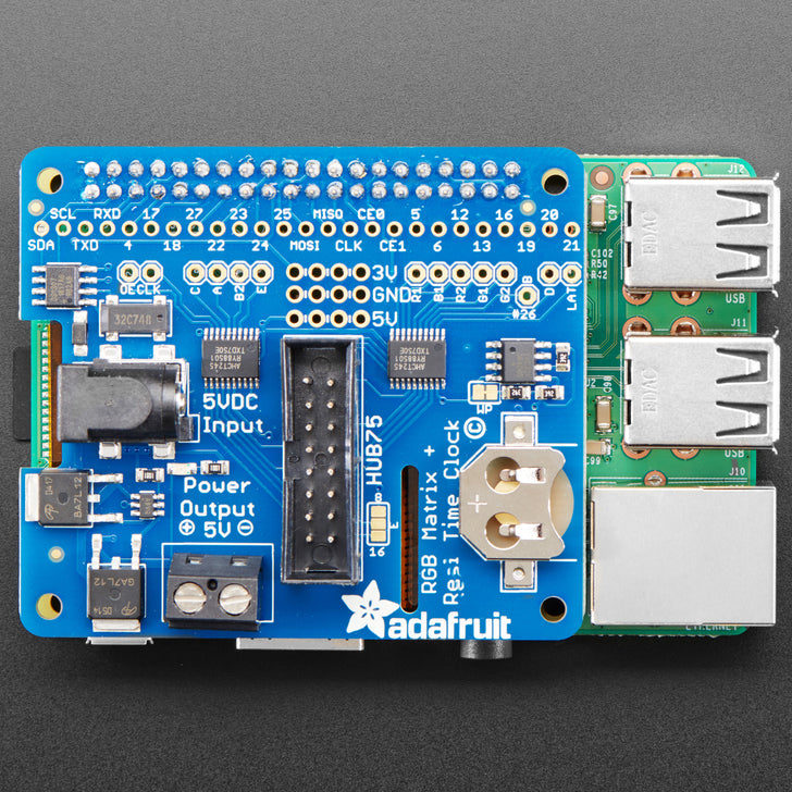 Adafruit RGB Matrix HAT + RTC for Raspberry Pi - Mini Kit