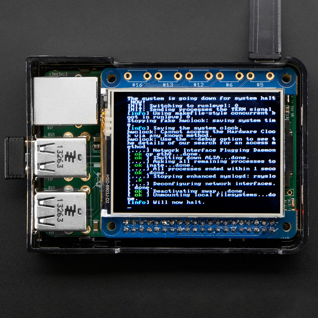 Adafruit PiTFT 2.4" HAT Mini Kit - 320x240 TFT Touchscreen