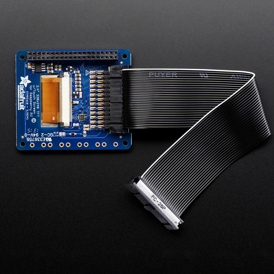 Adafruit PiTFT 2.4" HAT Mini Kit - 320x240 TFT Touchscreen