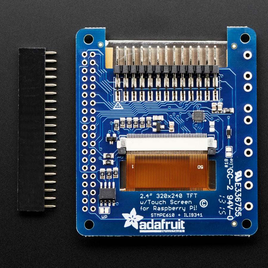 Adafruit PiTFT 2.4" HAT Mini Kit - 320x240 TFT Touchscreen
