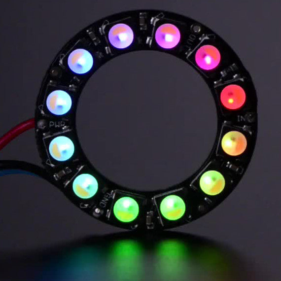 NeoPixel Ring - 12 x 5050 RGBW LEDs w/ Integrated Drivers