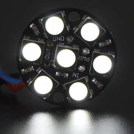 NeoPixel Jewel - 7 x 5050 RGBW LED w/ Integrated Drivers - Cool White ...