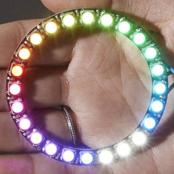 NeoPixel Ring - 24 x 5050 RGBW LEDs w/ Integrated Drivers