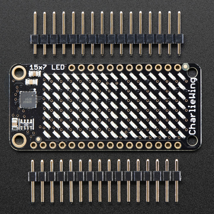 Adafruit 15x7 CharliePlex LED Matrix Display FeatherWing