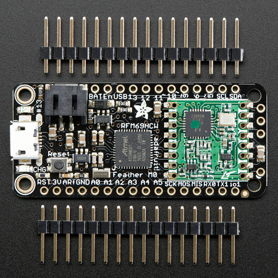 Adafruit Feather M0 RFM69HCW Packet Radio - 868 or 915 MHz - RadioFruit