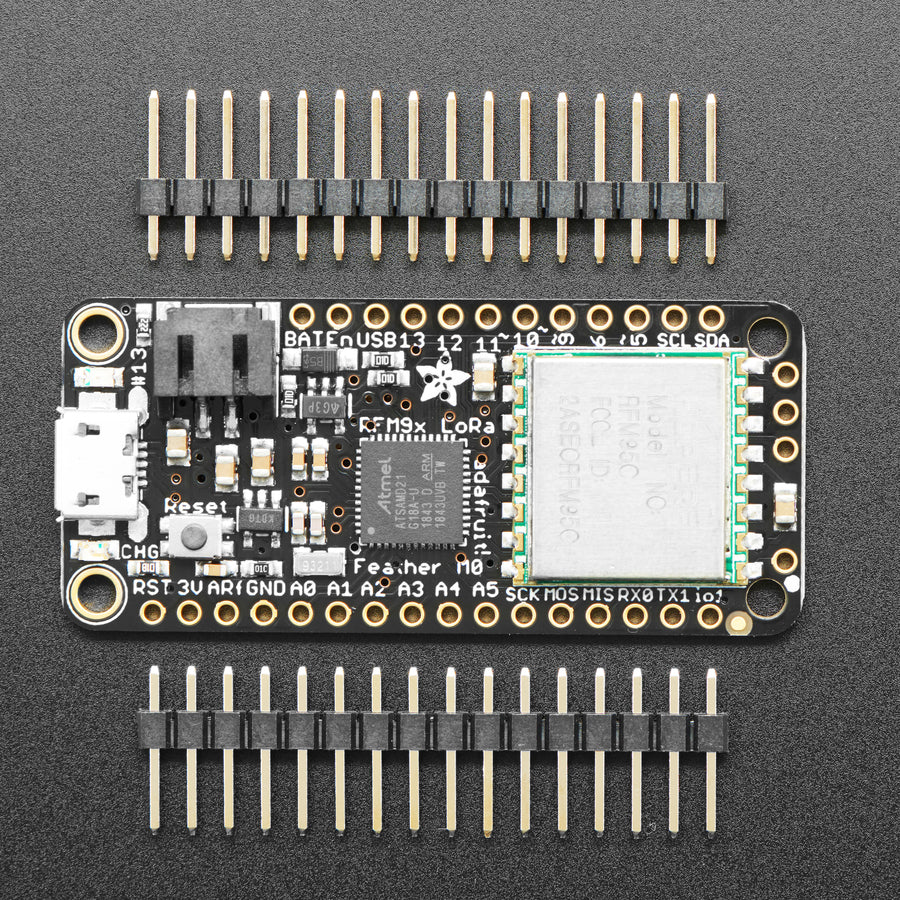 Adafruit Feather M0 With Rfm95 Lora Radio 900mhz Radiofruit