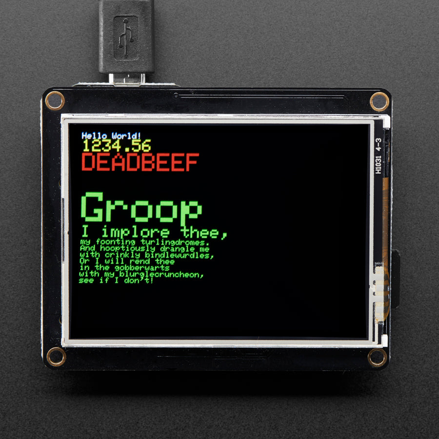 TFT FeatherWing - 2.4" 320x240 Touchscreen For All Feathers