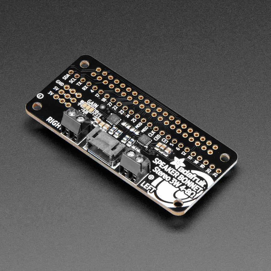 Adafruit I2S 3W Stereo Speaker Bonnet for Raspberry Pi - Mini Kit