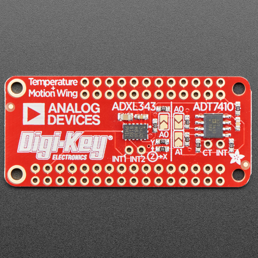 Adafruit ADXL343 + ADT7410 Sensor FeatherWing