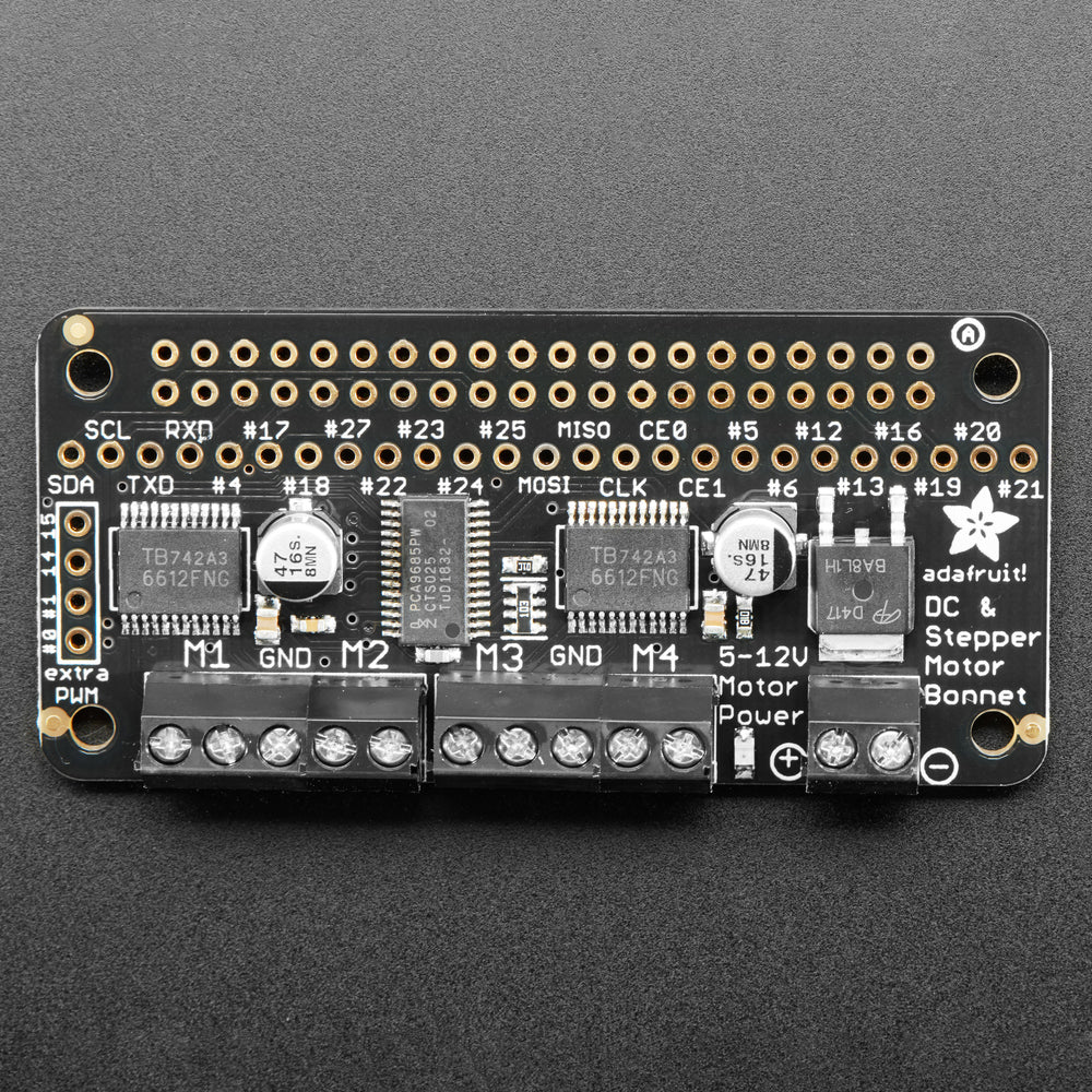 Adafruit DC & Stepper Motor Bonnet for Raspberry Pi
