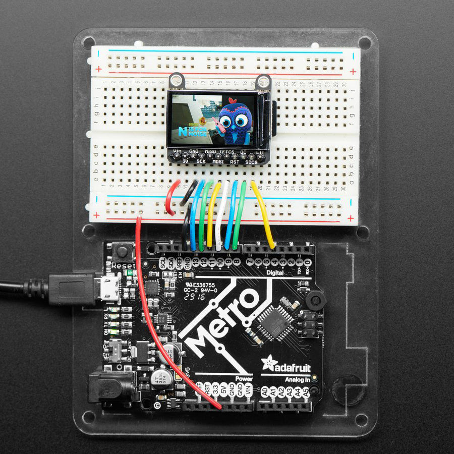 Adafruit 1.14" 240x135 Color TFT Display + MicroSD Card Breakout - ST7789