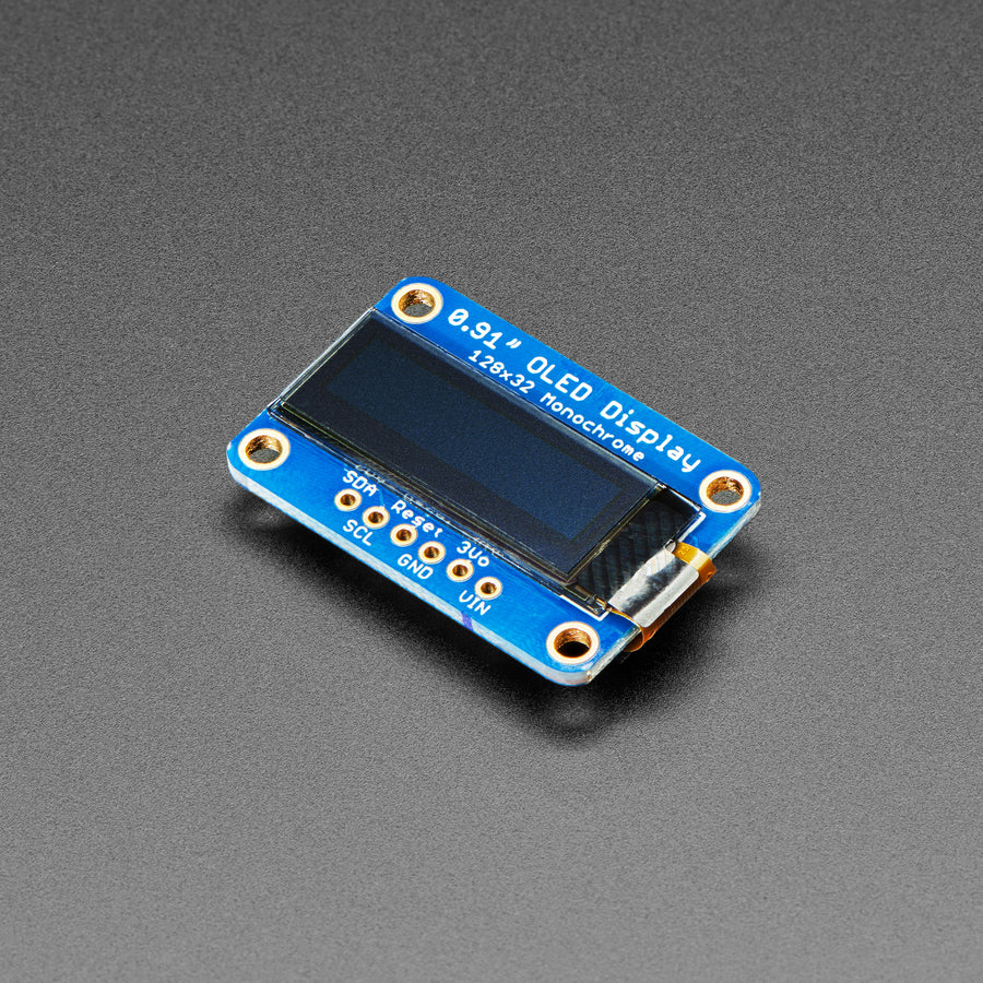 Monochrome 0.91" 128x32 I2C OLED Display