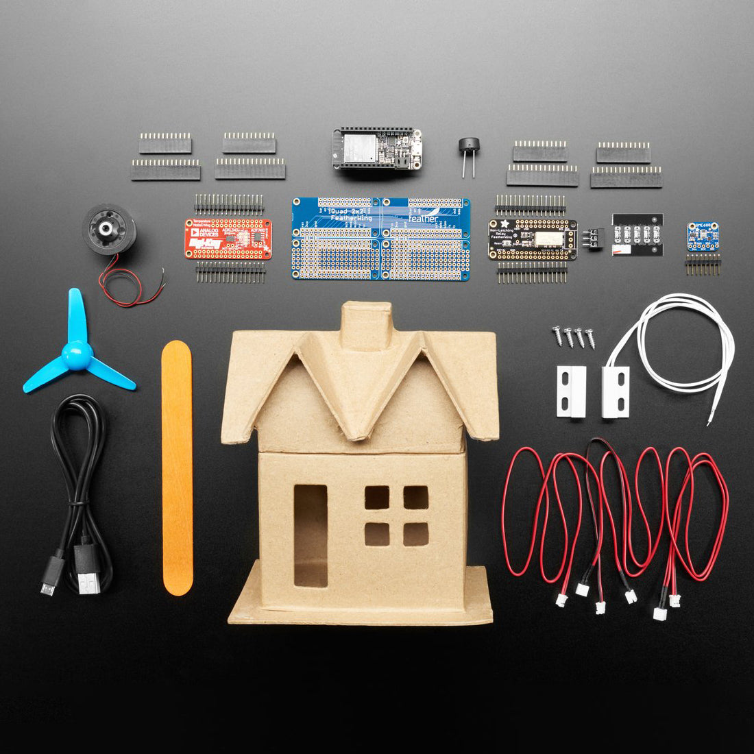 Smart Home Kit for Digi-Key IoT Studio - Feather ESP32 + Parts