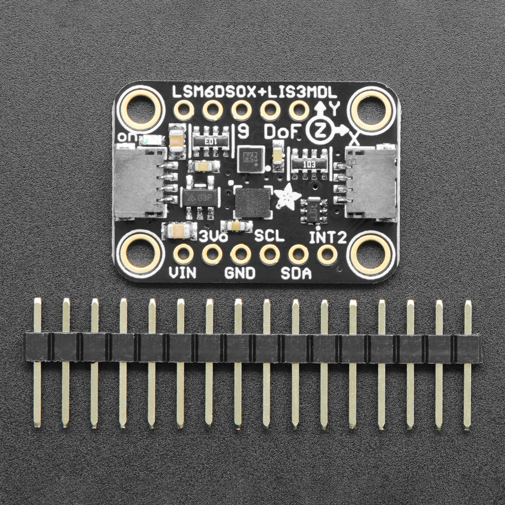 Adafruit LSM6DSOX + LIS3MDL - Precision 9 DoF IMU
