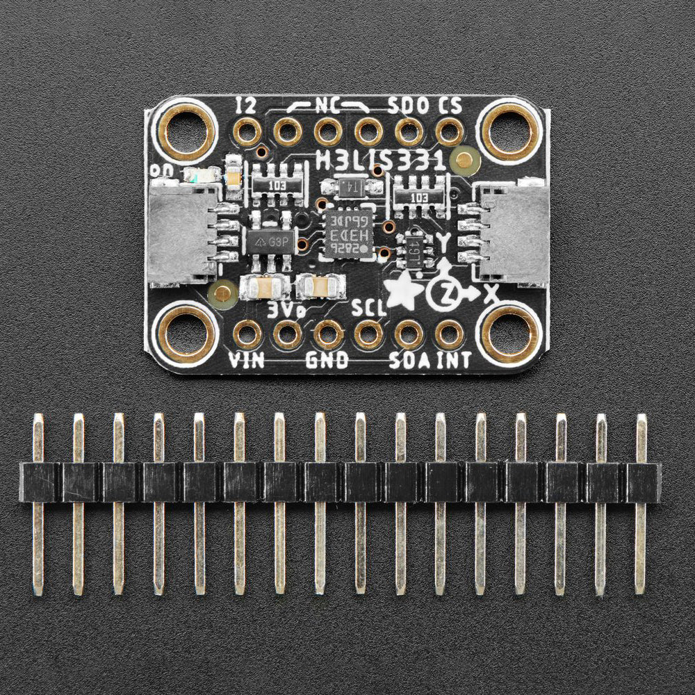 Adafruit H3LIS331 Ultra High Range Triple-Axis Accelerometer - STEMMA ...