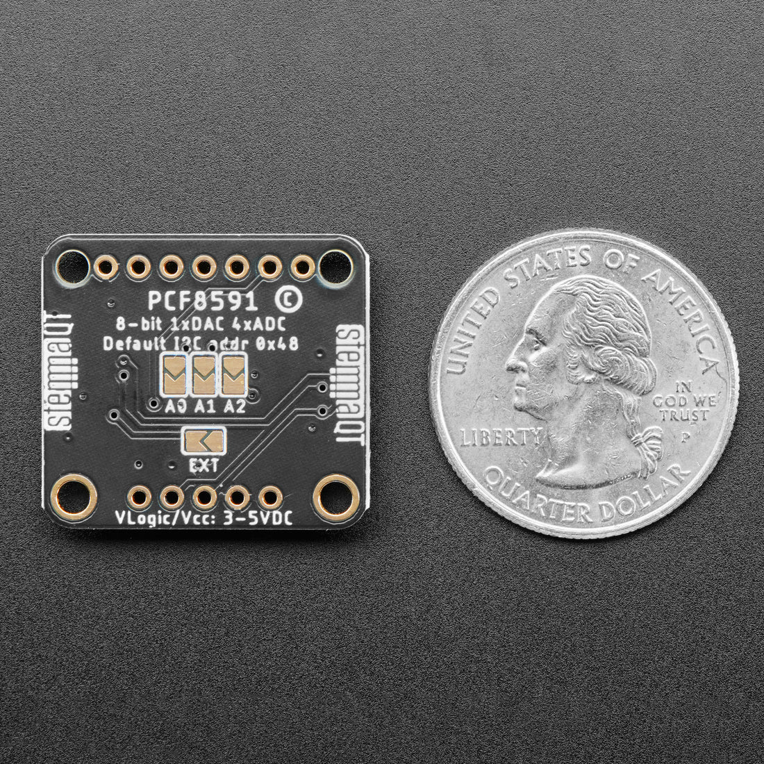 Adafruit PCF8591 Quad 8-bit ADC + 8-bit DAC - STEMMA QT / Qwiic