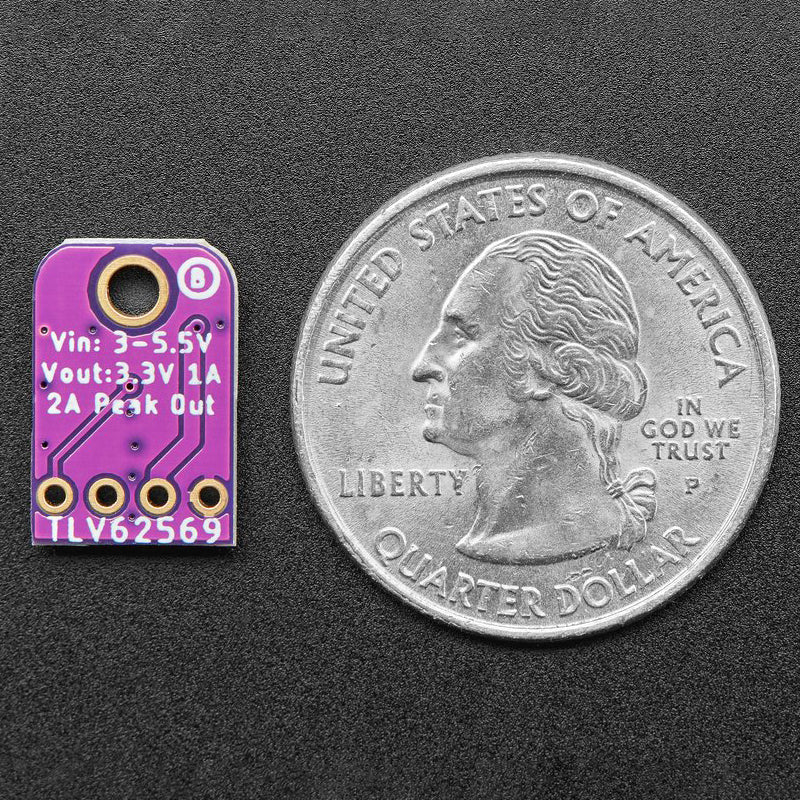 TLV62569 3.3V Buck Converter Breakout - 3.3V Output 1.2A Max