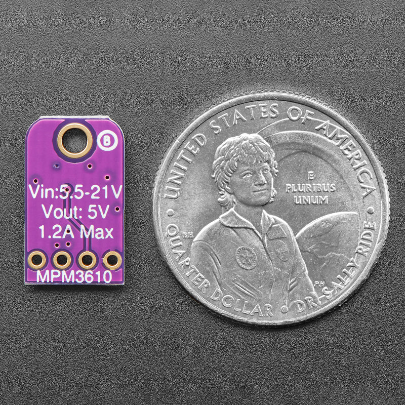MPM3610 5V Buck Converter Breakout - 21V In 5V Out at 1.2A