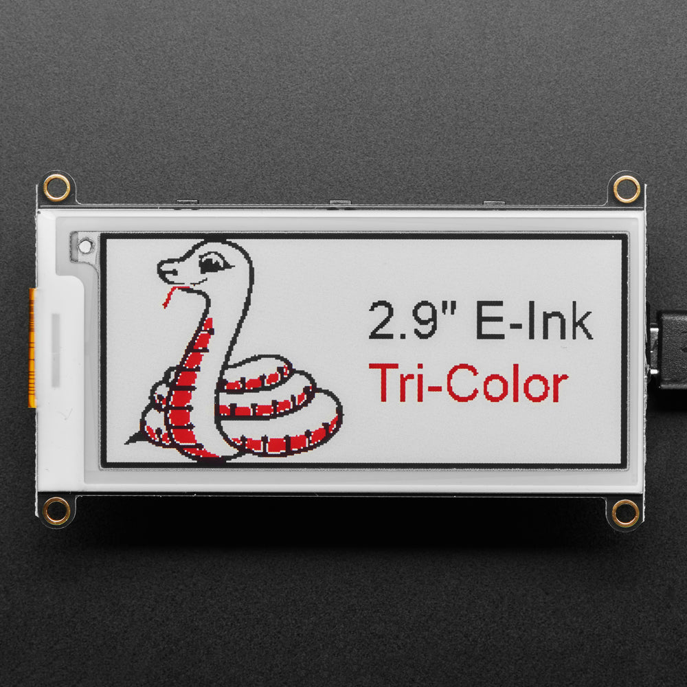 Adafruit 2.9" Tri-Color eInk / ePaper Display FeatherWing - Red Black White