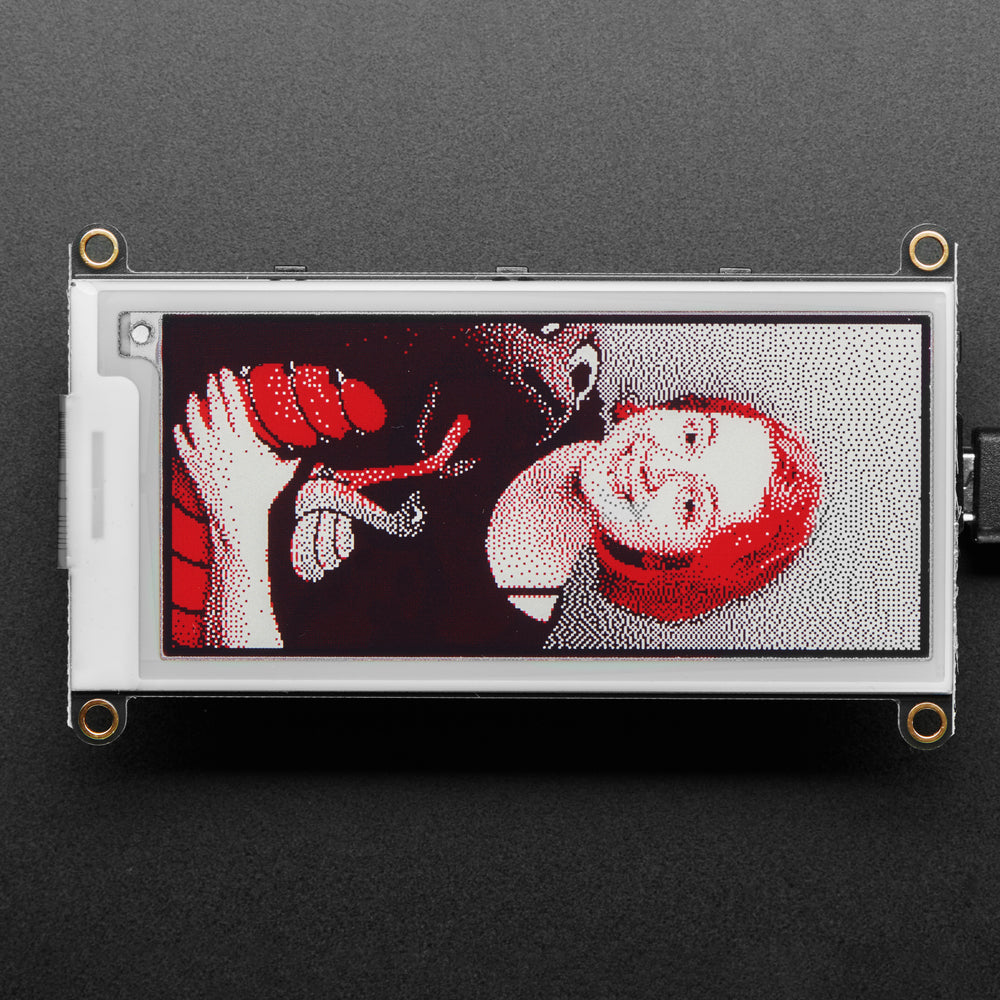 Adafruit 2.9" Tri-Color eInk / ePaper Display FeatherWing - Red Black White