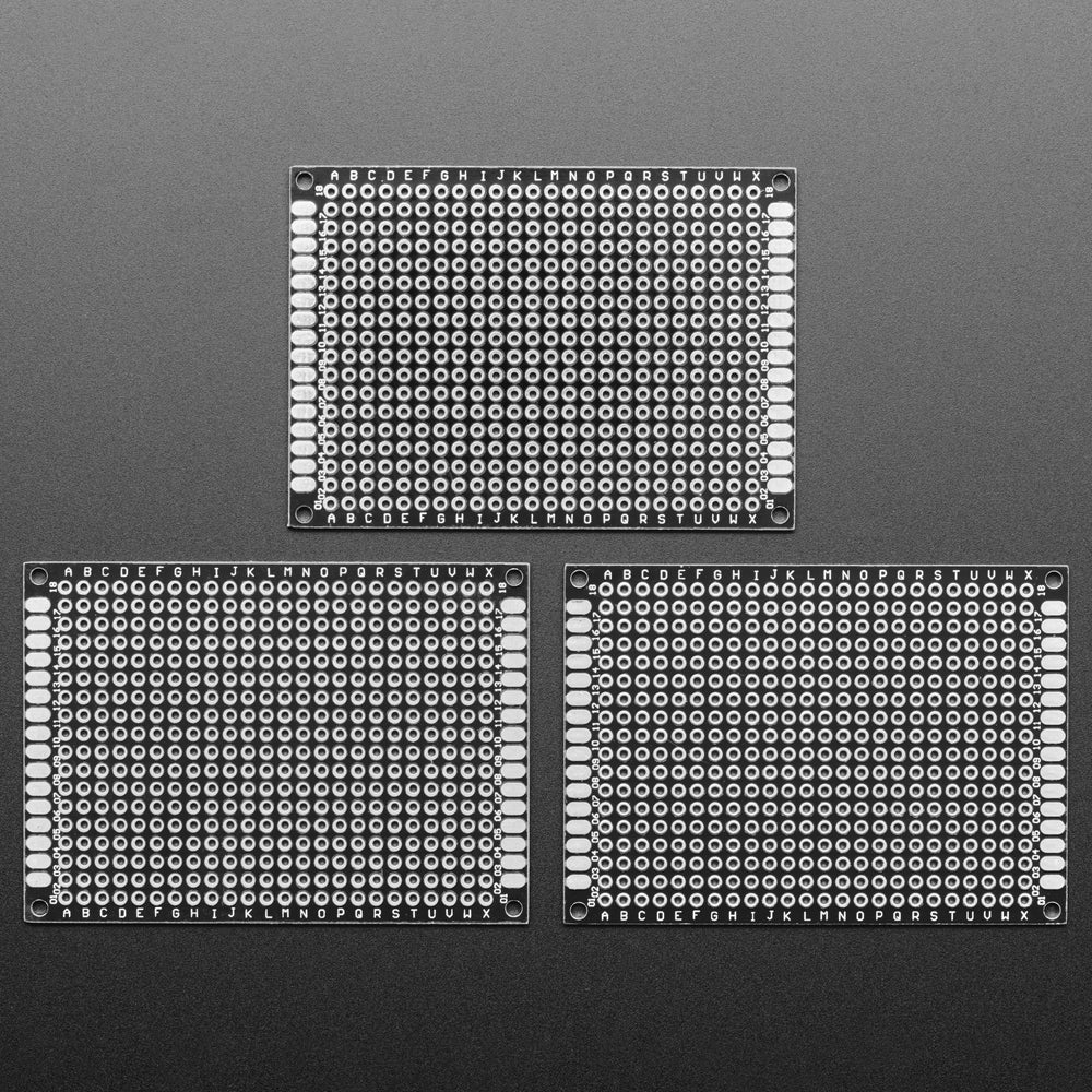 Universal Proto-Board PCBs - 3 pack - 2cm x 8cm