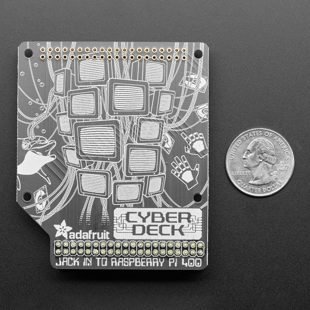 Adafruit CYBERDECK HAT for Raspberry Pi 400