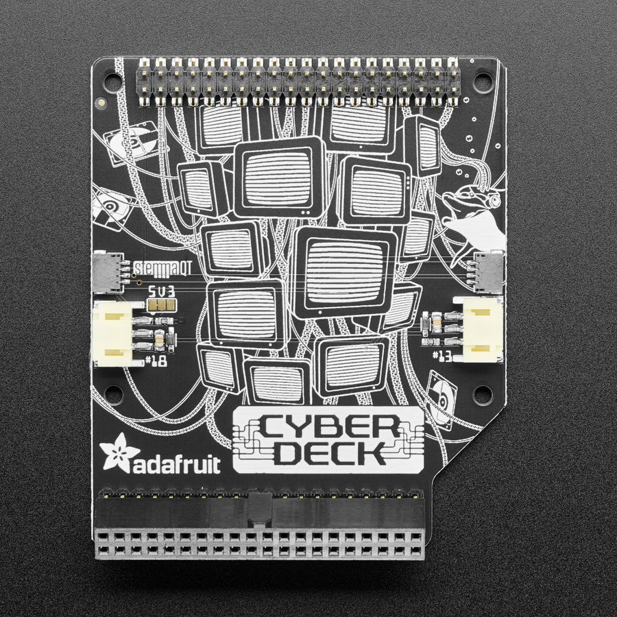 Adafruit CYBERDECK HAT for Raspberry Pi 400