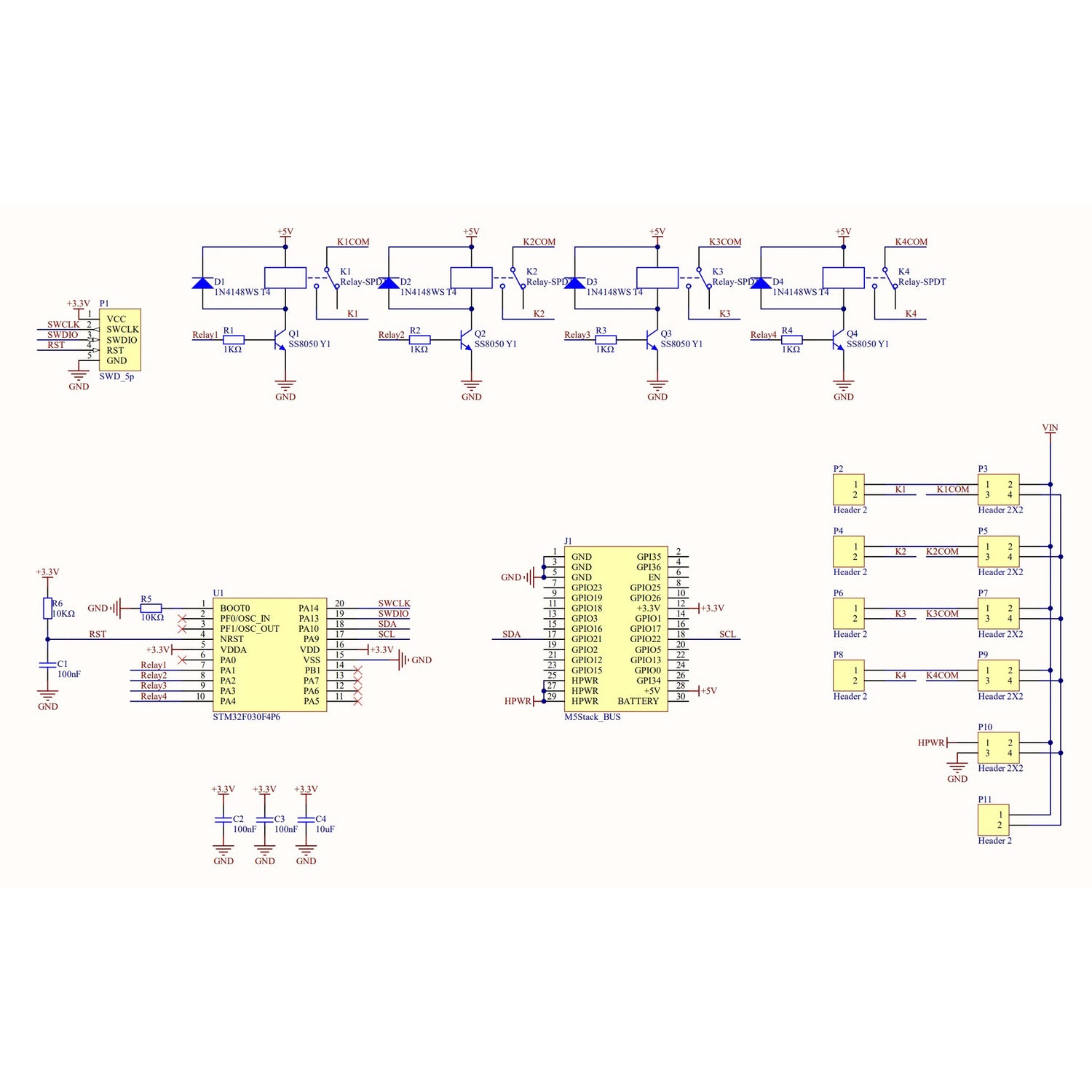 4-Channel Relay Module (STM32)