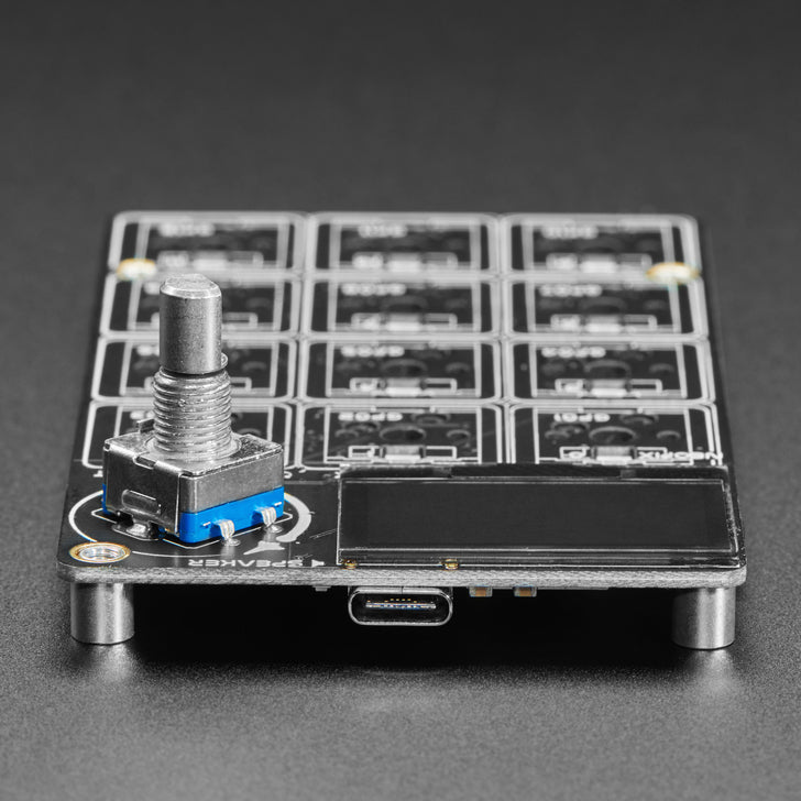 Adafruit MACROPAD RP2040 Bare Bones - 3x4 Keys + Encoder + OLED