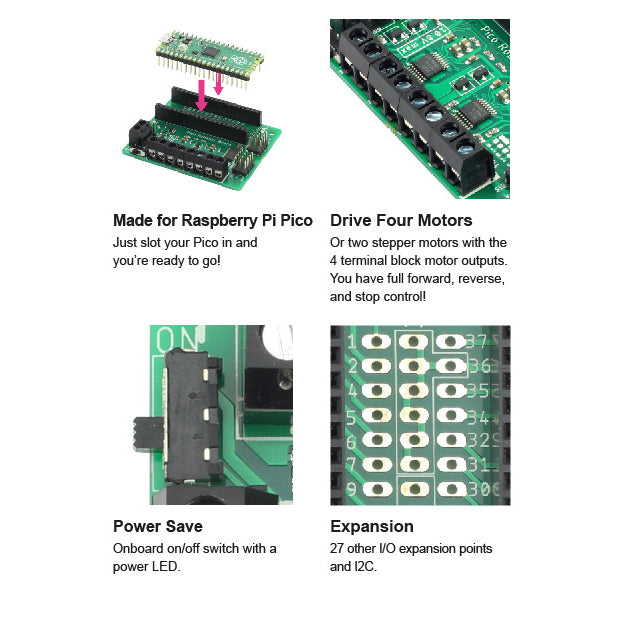 Kitronik Robotics Board for Raspberry Pi Pico